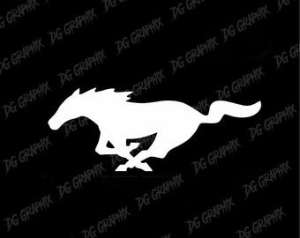 Mustang Vinyl Decal | Etsy