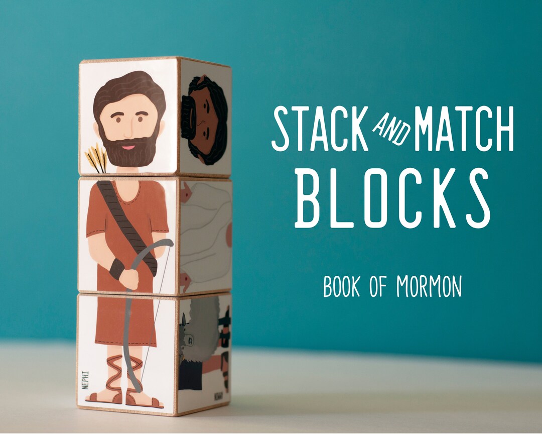 Book of Mormon Stack & Match Blocks - Etsy