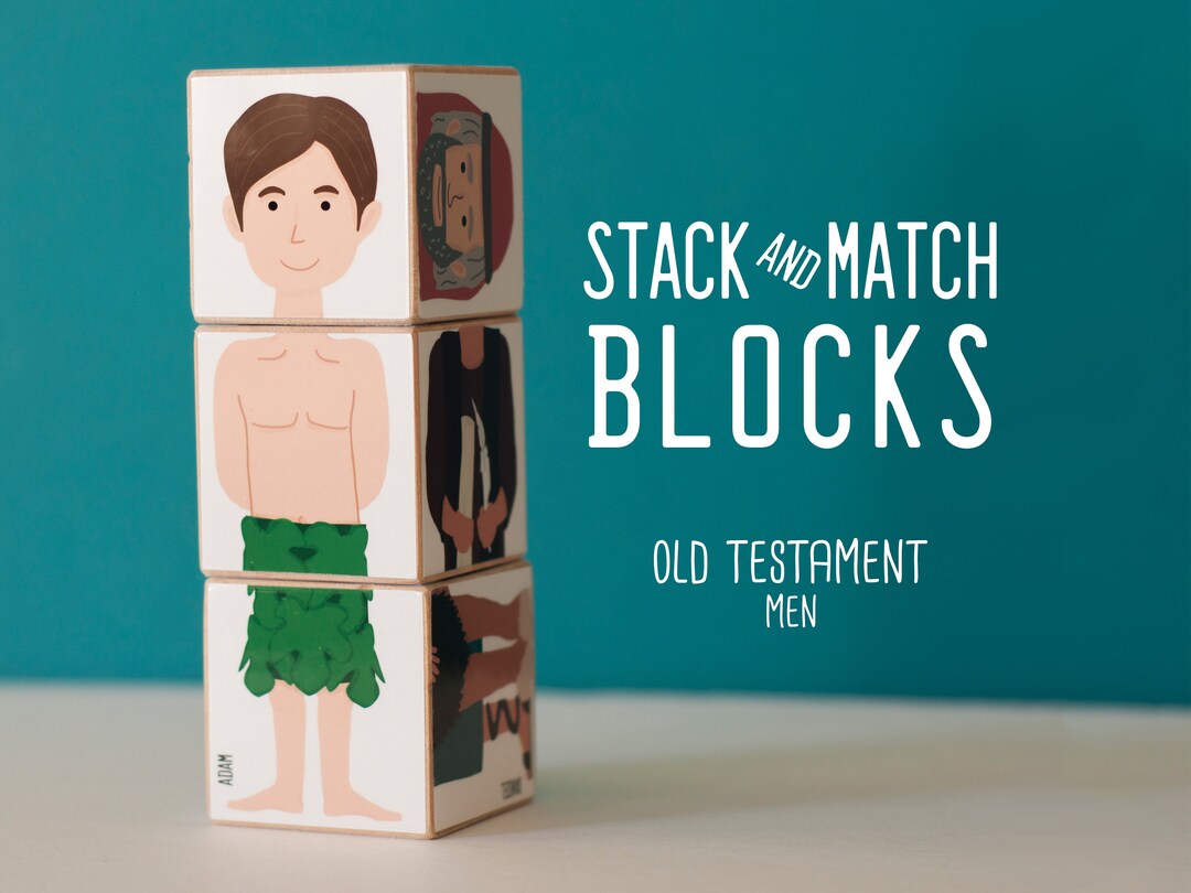 Old Testament Stack & Match Blocks - MEN - Etsy