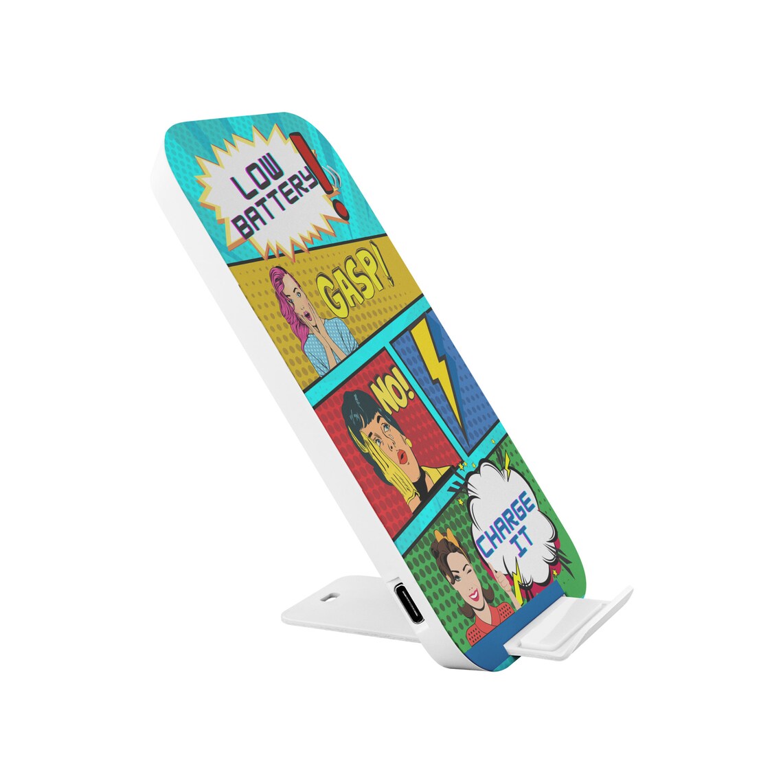 Wireless Comic Book Charger, Cell Phone Charging Stand, Stand up Dock ...