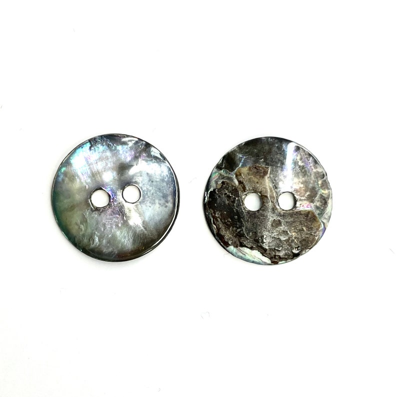 15MM 9 Vintage Grey Mother of Pearl, Pearl Akoya Buttons for Knitting ...