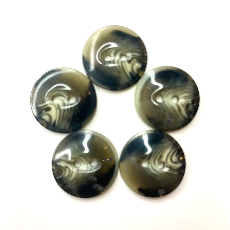 18MM 5 Vintage Dark Brown Buttons for Sewing Knitting 2hole No Rim ...