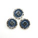 16MM - 3 Denim Blue Buttons for Knitting and Sewing - 4hole Buttons ...