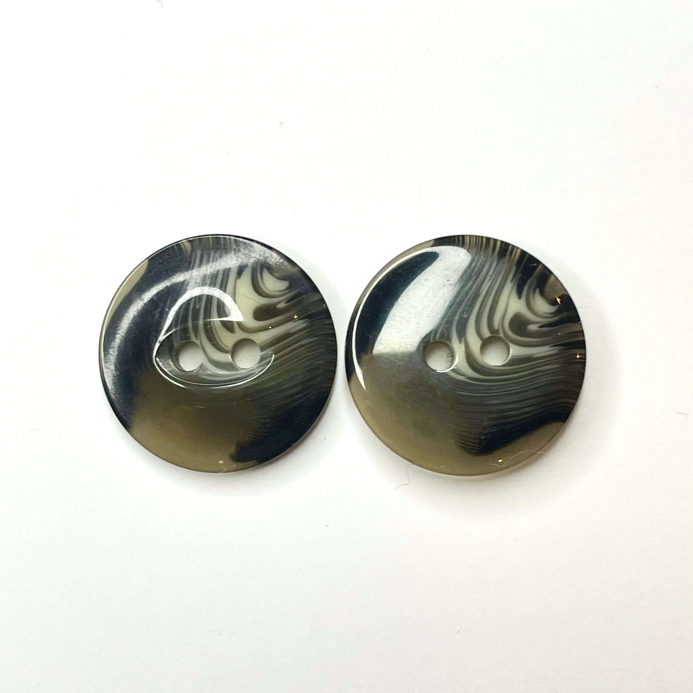 18MM 5 Vintage Dark Brown Buttons for Sewing Knitting 2hole No Rim ...