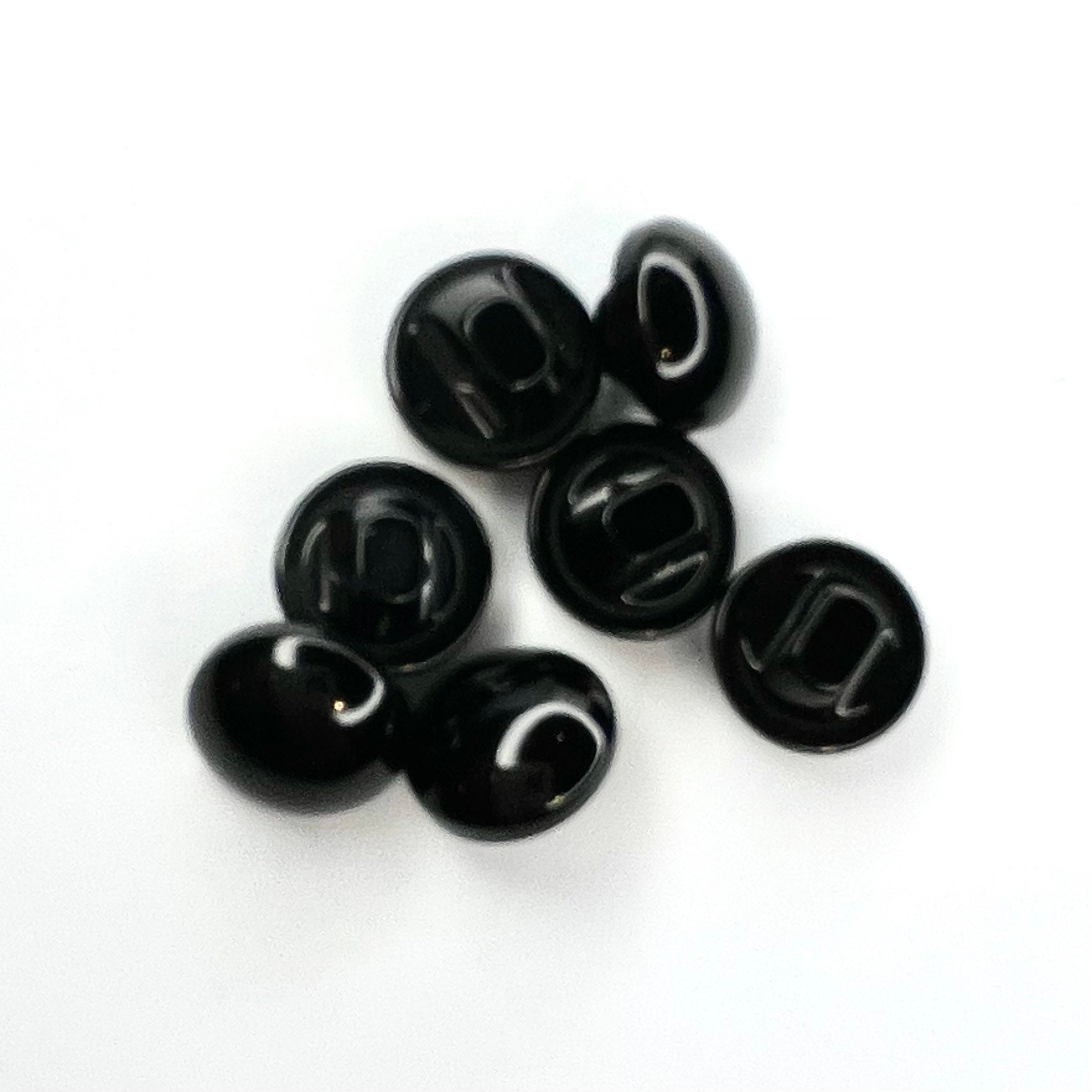 11MM 7 Black Pearl Buttons for Knitting and Sewing Shank Buttons ...