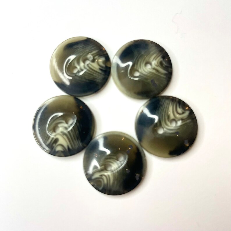 18MM 5 Vintage Dark Brown Buttons for Sewing Knitting 2hole No Rim ...