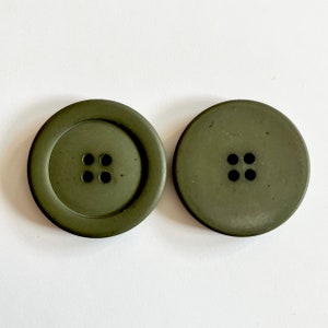 40MM - 4 Vintage Olive Buttons for Knitting Sewing - 4hole Buttons With ...