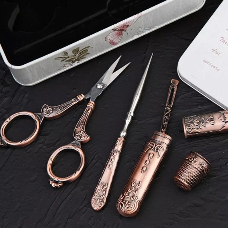 Antique Needle Box - Etsy