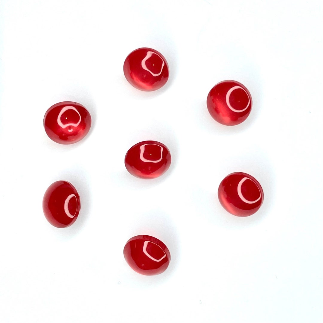 12MM 7 Red Pearl Buttons for Knitting and Sewing Shank Buttons Buttons ...