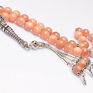 REAL Sun Stone Islamic Prayer 33 Beads, Tasbih, Tesbih, Misbaha ...