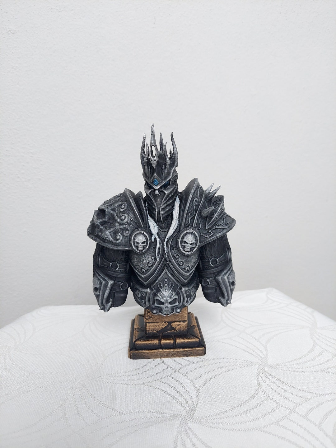The Lich King Bust, Arthas Figure - Hand Painted Sculpture - Etsy