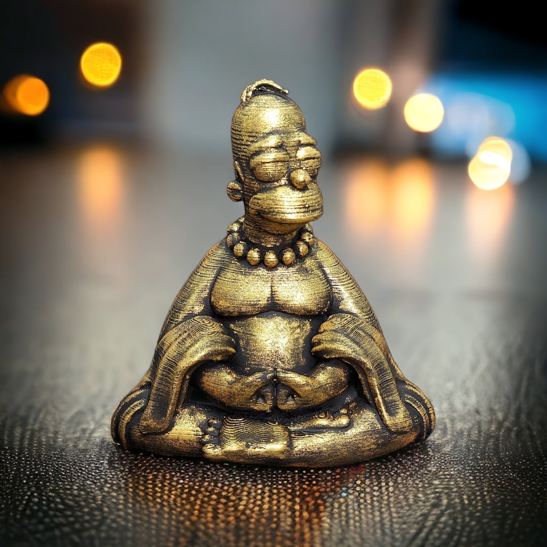 Homer Simpson Buddha, 3D Printed Statue - Etsy