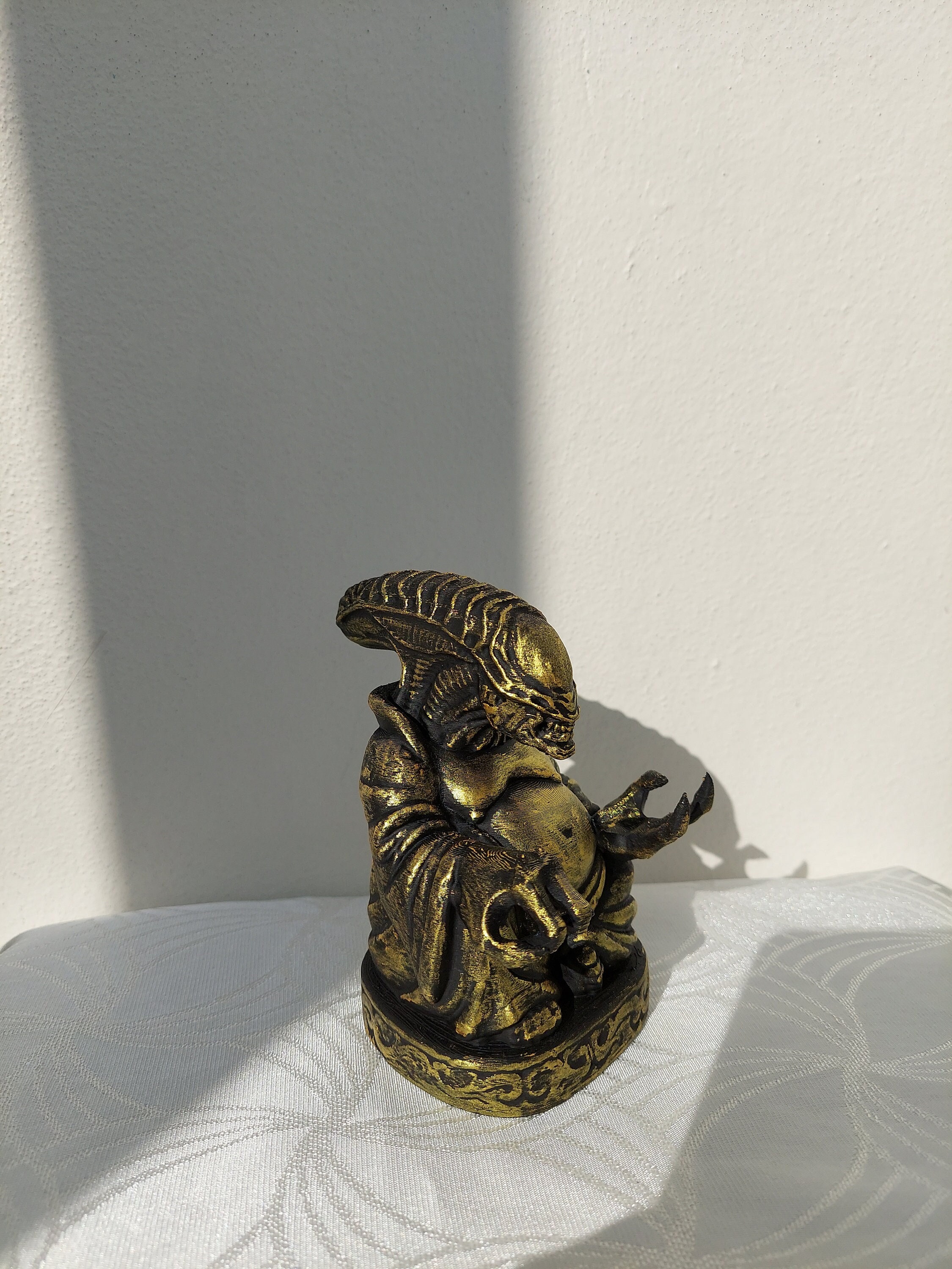 Buddha Alien Xenomorph 3D Printed Statue - Etsy