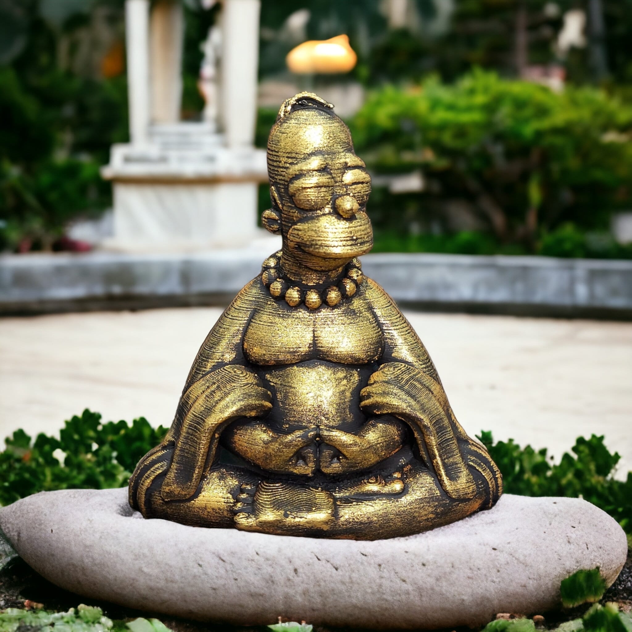Homer Simpson Buddha, 3D Printed Statue - Etsy