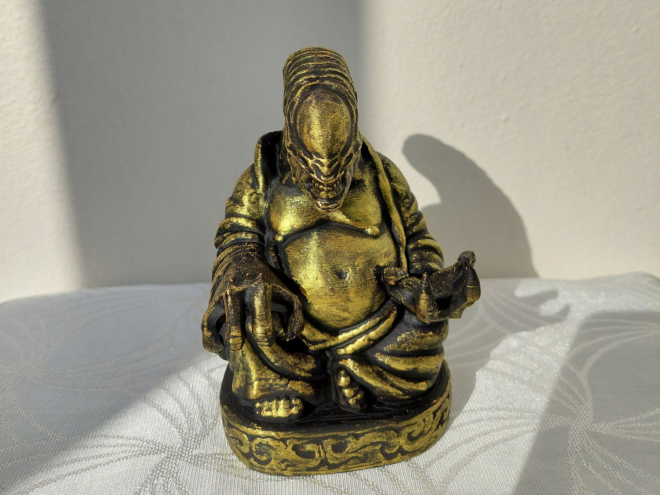 Buddha Alien Xenomorph 3D Printed Statue - Etsy
