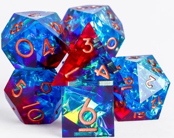 Red and Blue Dice | Etsy