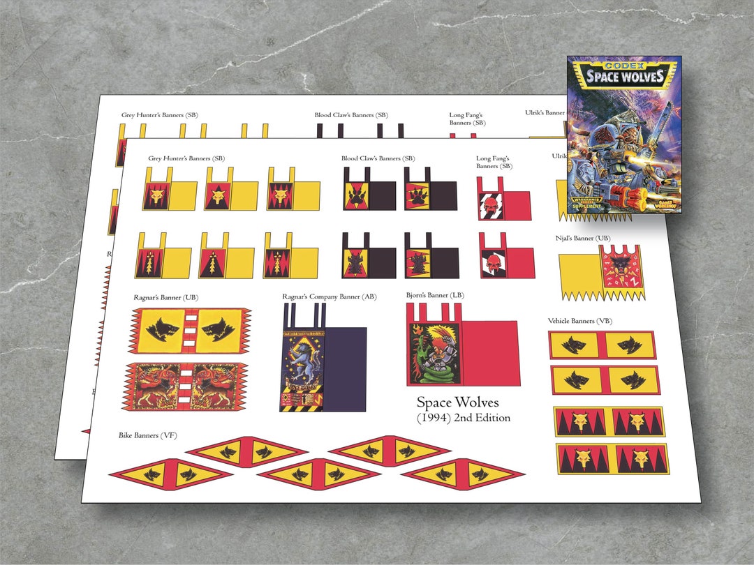Space Wolves - Replacement Banners - Etsy