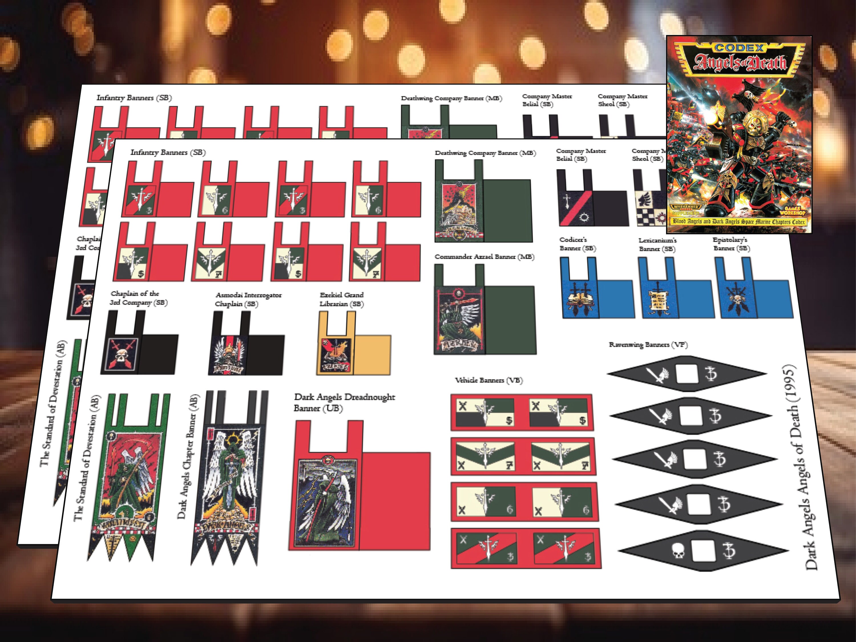 Dark Angels Banners - Etsy Denmark