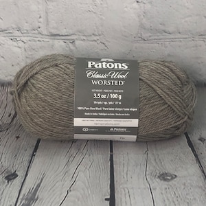 Patons Classic Wool Worsted, Worsted Yarn, Wool Yarn, Hat Yarn, Thick ...