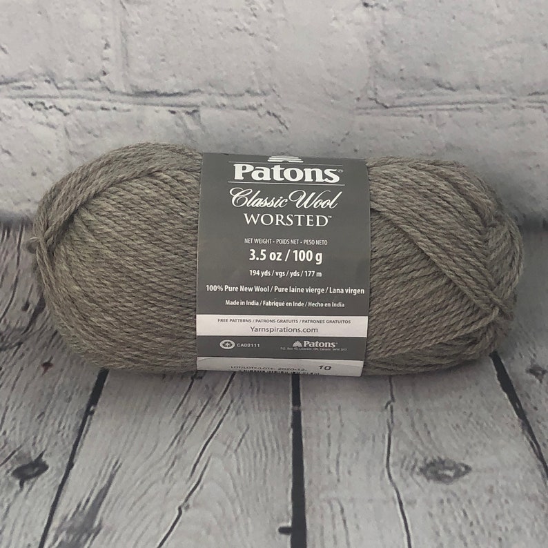 Patons Classic Wool Worsted, Worsted Yarn, Wool Yarn, Hat Yarn, Thick ...
