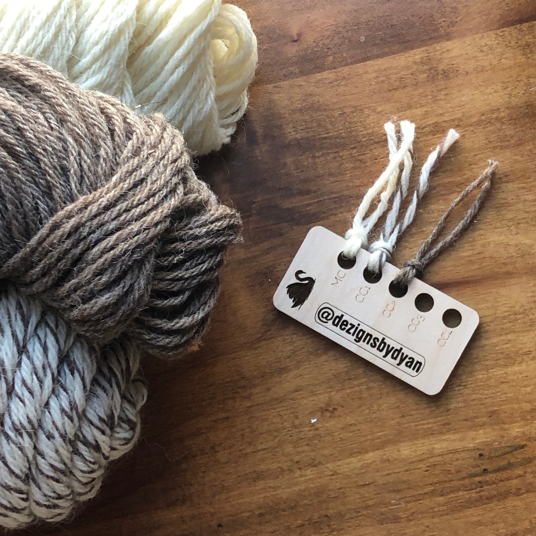 Colorwork Reference Tool, Yarn Palette Tool, Wooden Tool for Different ...