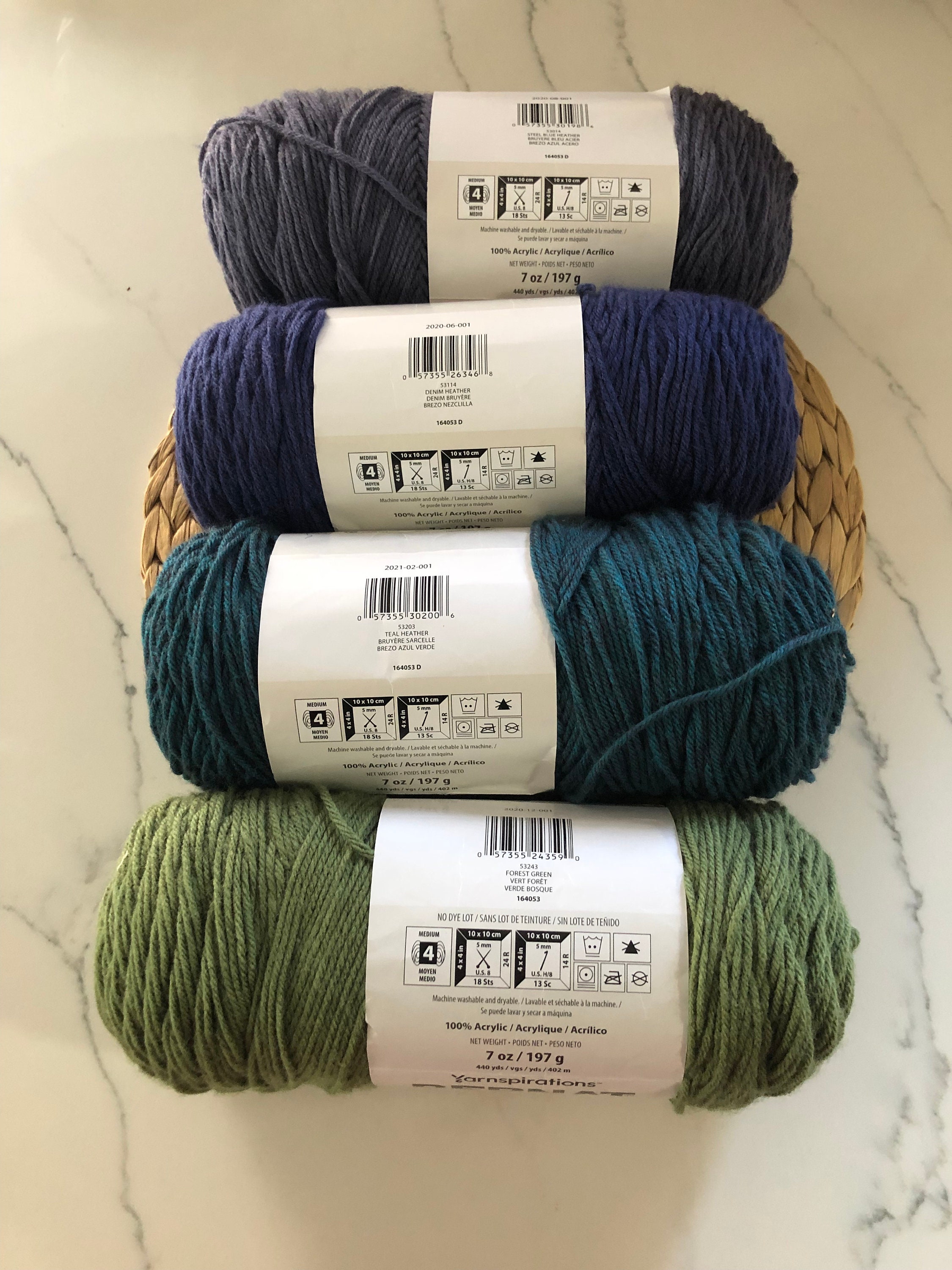Bernat Super Value Yarn, Worsted Weight Acrylic Yarn, Knitting ...