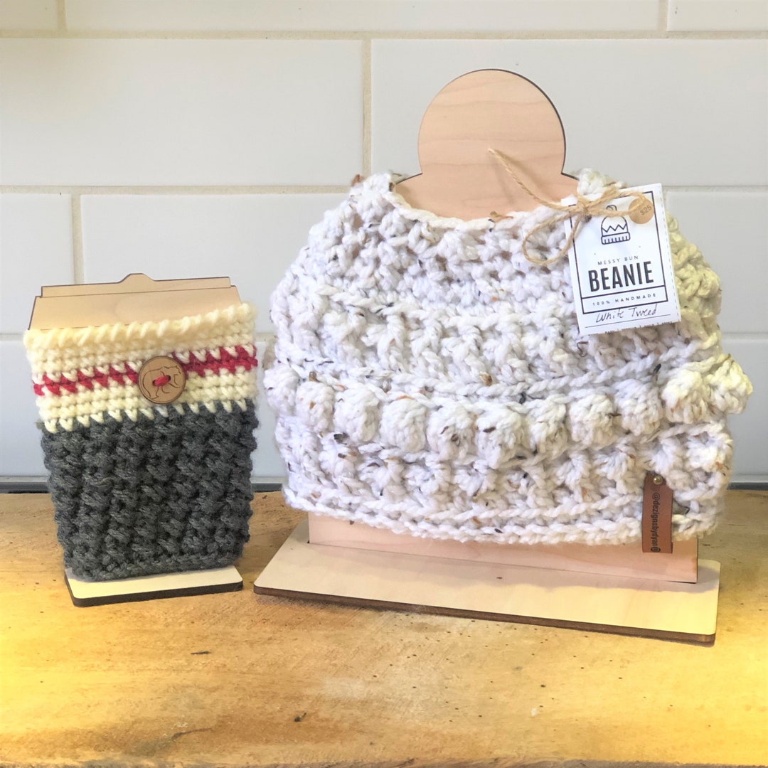 Hat Display Stand, Messy Bun Stand, Headband Display Stand, Cup Cozy ...