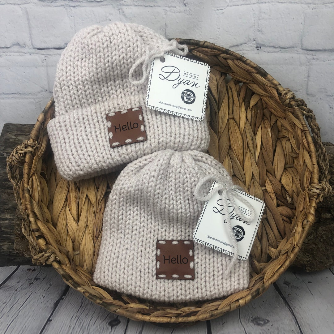 Baby's First Winter Hat/newborn Hat/double Layer Cap/brimmed Toque ...