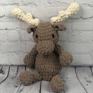 Montie the Moose is a Handmade, Crocheted Snuggler That Makes for a ...