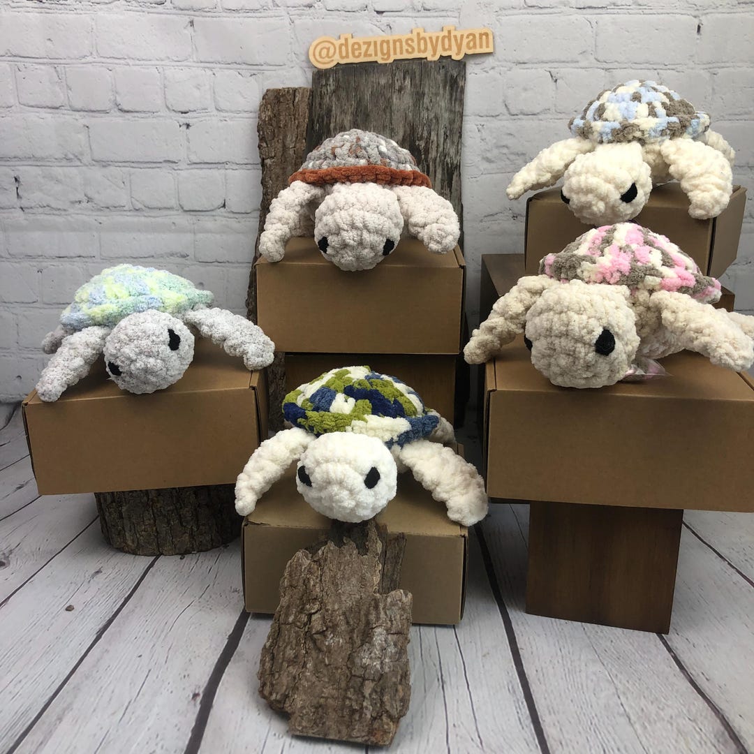 Beginner Friendly Turtle Crochet Kit Includes PDF Pattern With Supplies ...