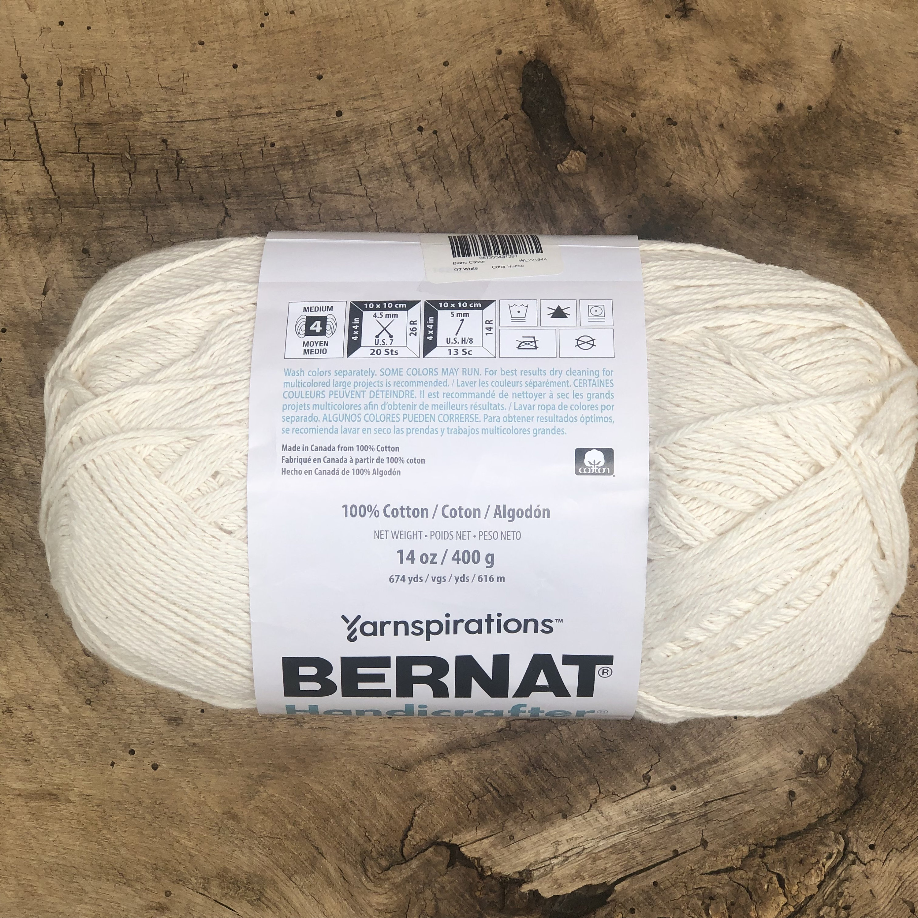 Bernat Handicrafter Cotton Yarn, Cotton Yarn, Yarn for Home Decor, Bath ...