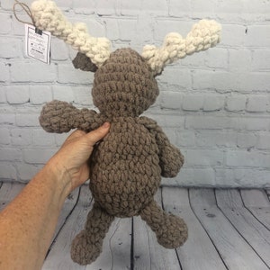 Montie the Moose is a Handmade, Crocheted Snuggler That Makes for a ...