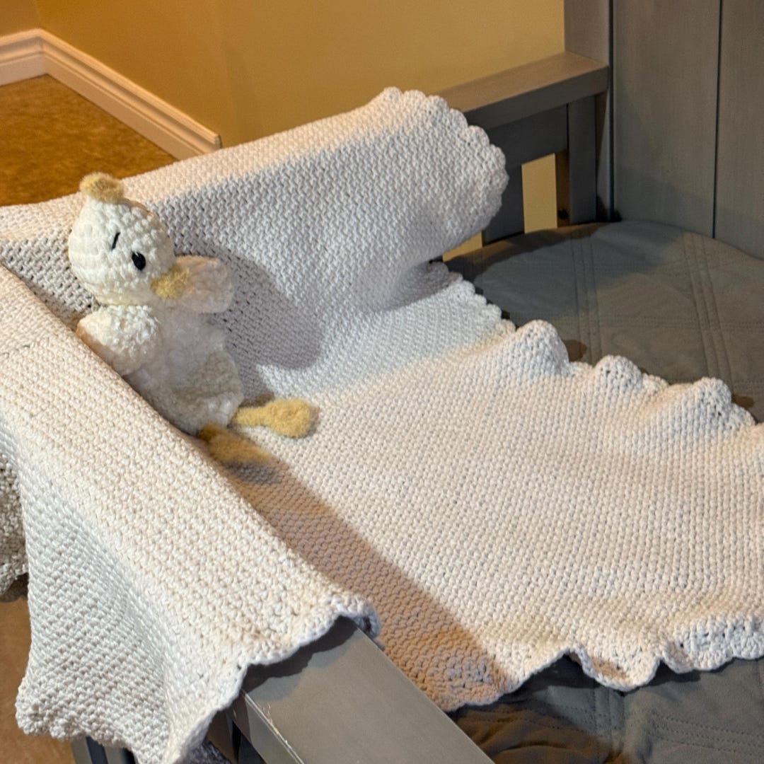 The Keepsake Baby Blanket Made With Washable Polyester Yarn in a ...