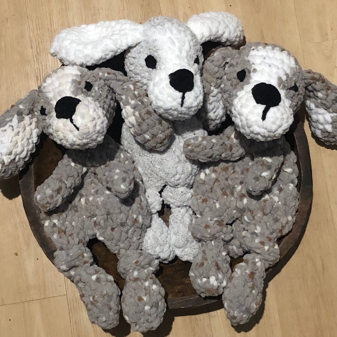 Hoolie the Hound Dog Snuggler/crochet Puppy/dog Cuddler/puppie Stuffie ...