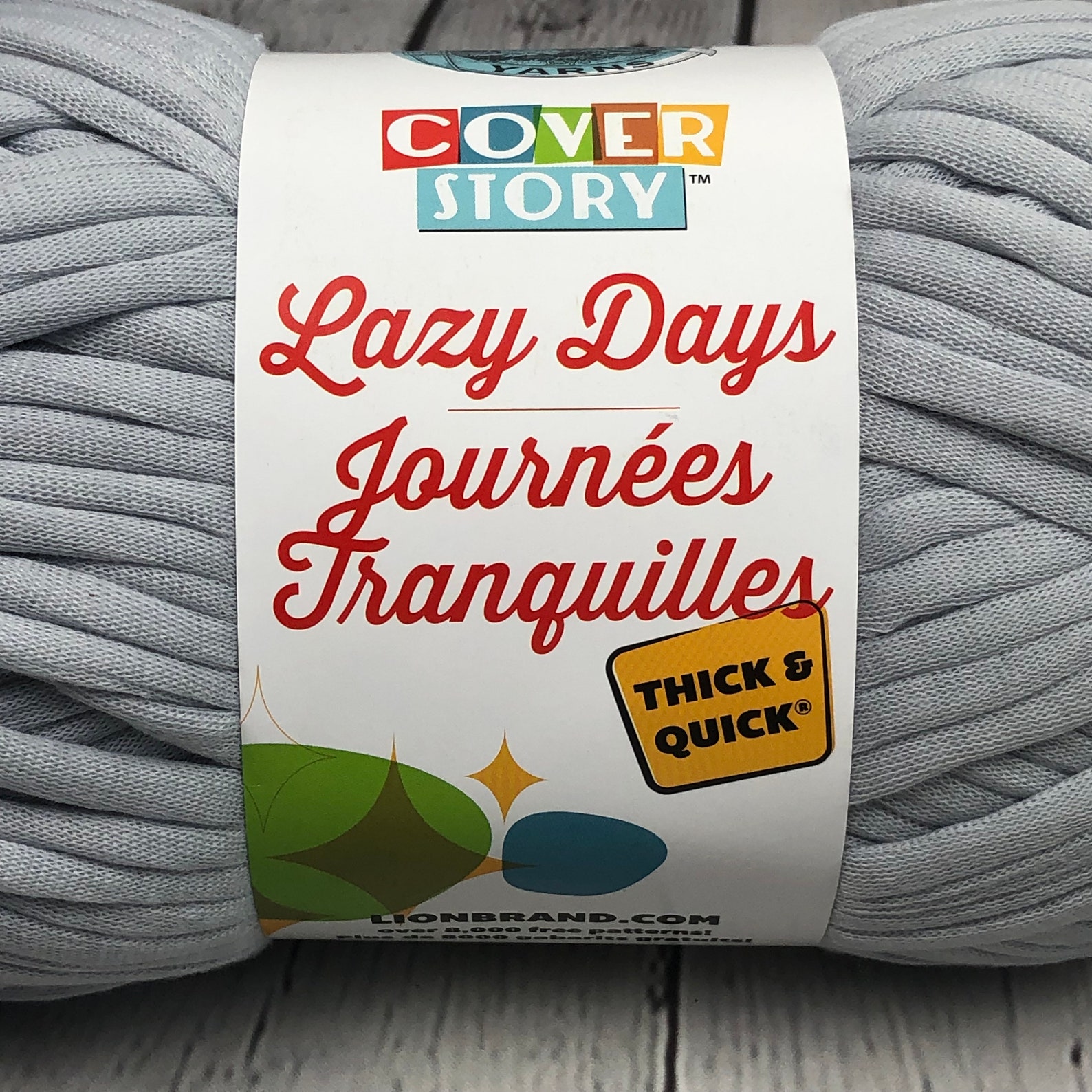 Lion Brand Cover Story Lazy Days is a Super Bulky Polyester Yarn in ...
