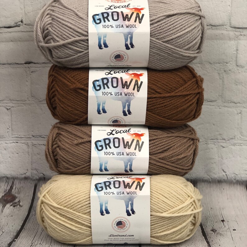 Lion Brand Local Grown is a Worsted Weight, Natural Wool Grown and ...
