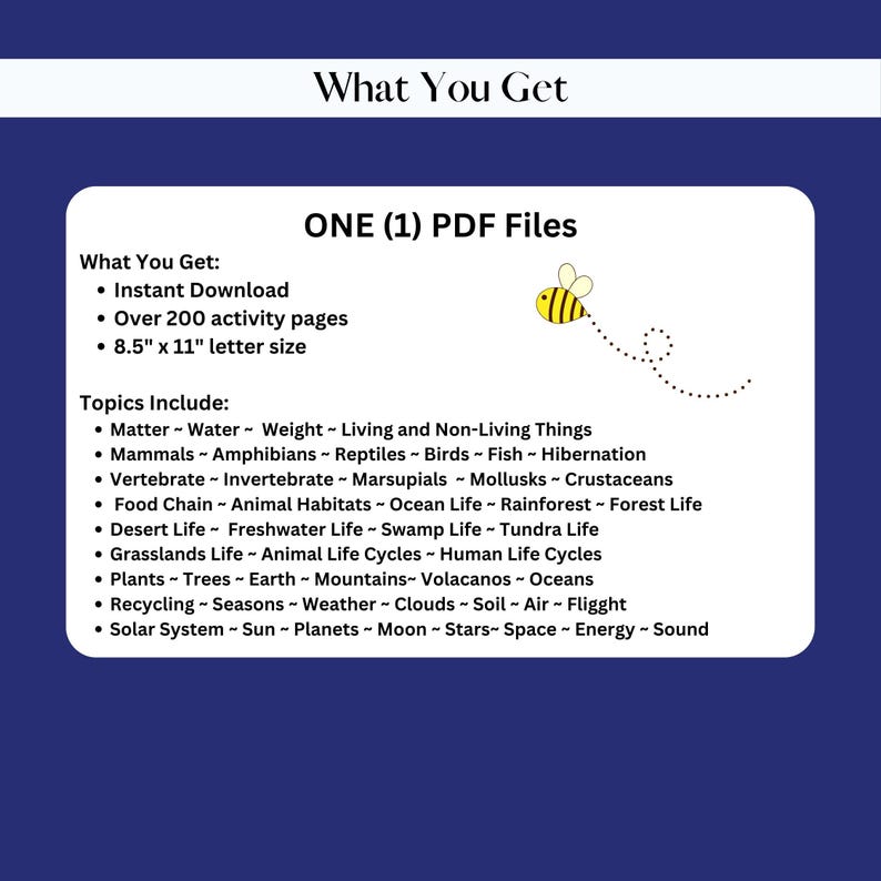 First Grade Science PRINTABLE Activity Book Earth Sciences Lifecycles ...