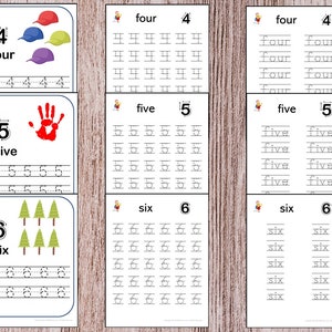 Number Tracing 0-10, Counting and Handwriting Practice, Preschool ...