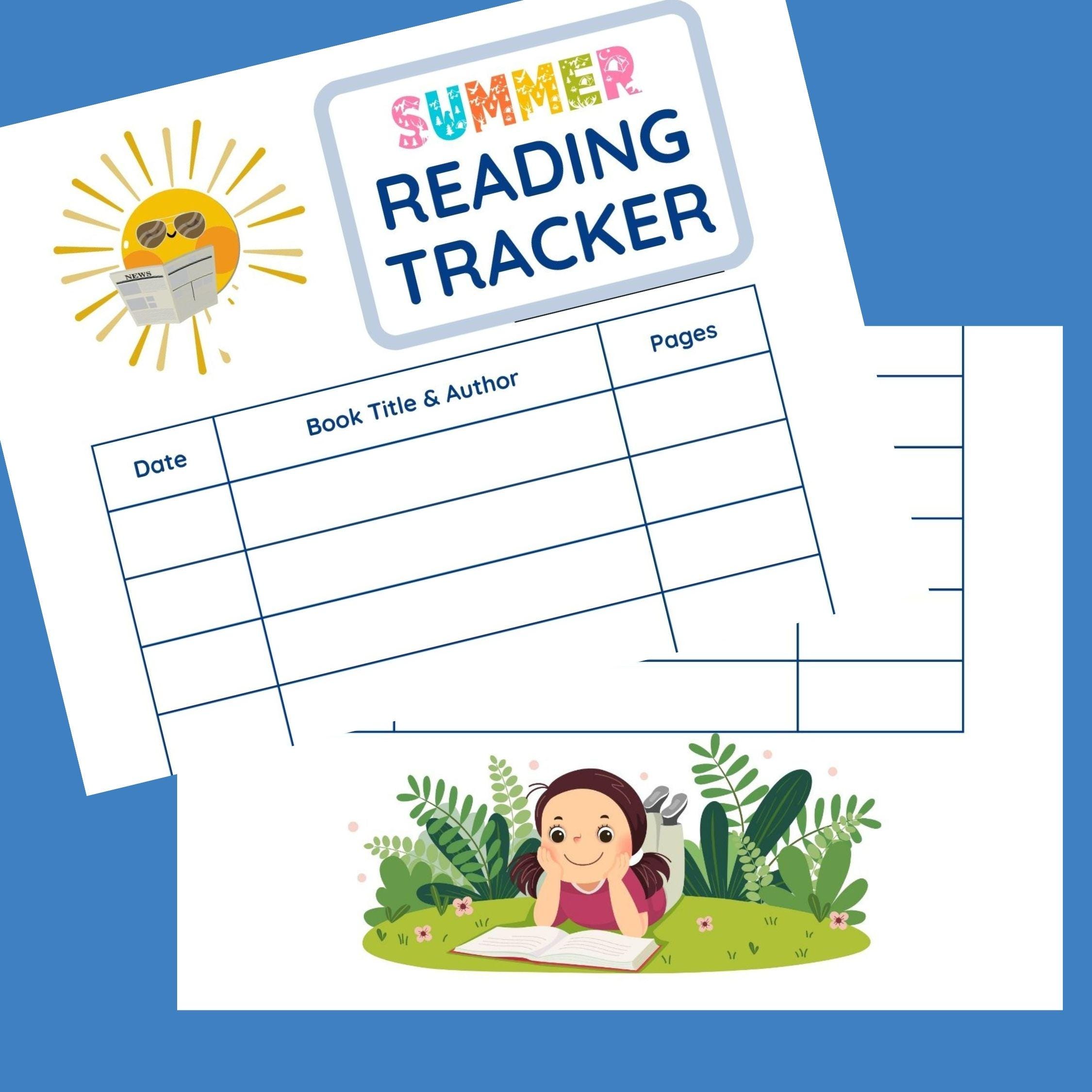 Summer Reading Chart: Homeschool 1st Grade Tracker (digital Download ...