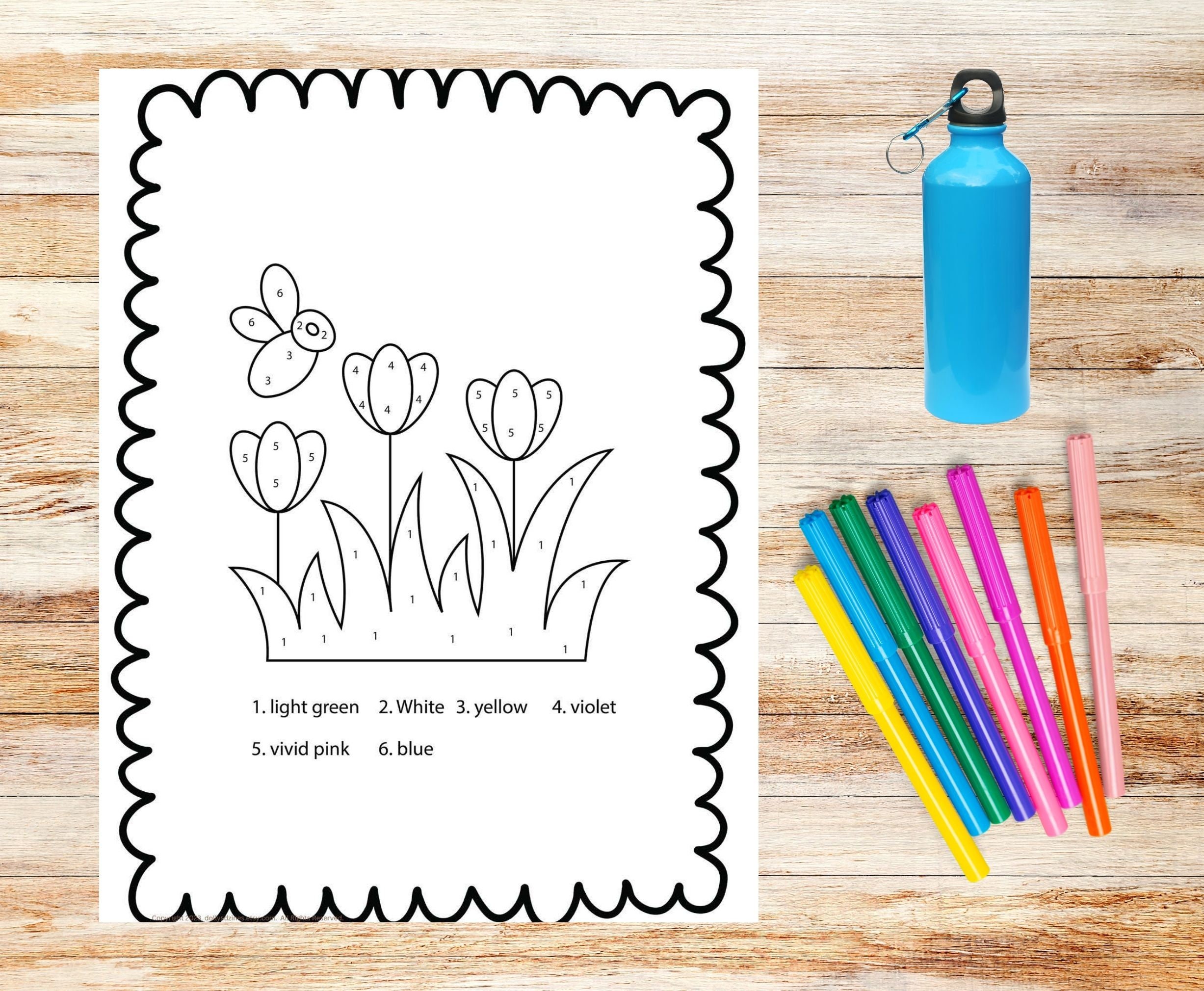 Coloring Book for Kids PRINTABLE Color by Number 100 Pages Coloring ...
