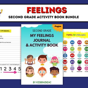 Feelings Second Grade PRINTABLE Activity Book, 2nd Grade, Reading ...