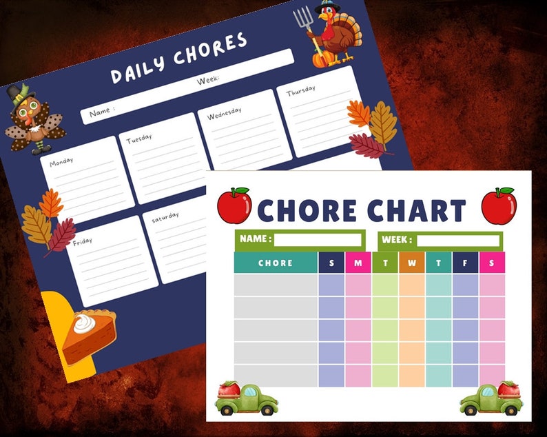 Chore Chart for Kids Kids Chores Kids Chore Chart - Etsy