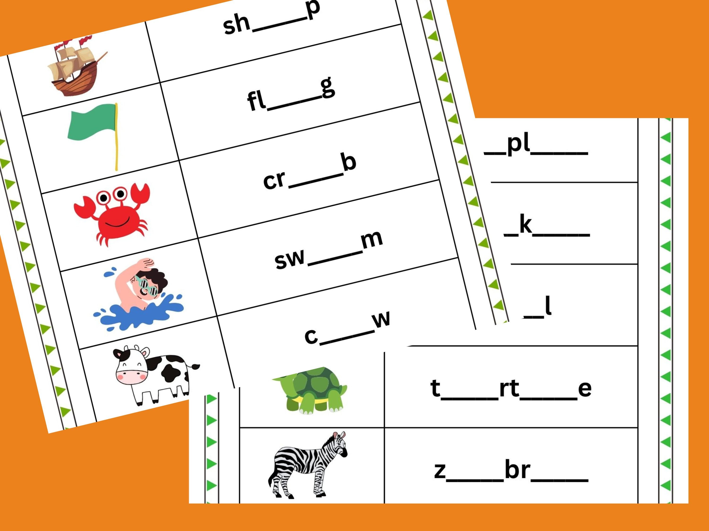 First Grade Vocabulary Activity Book Spelling Sight Words Worksheets ...