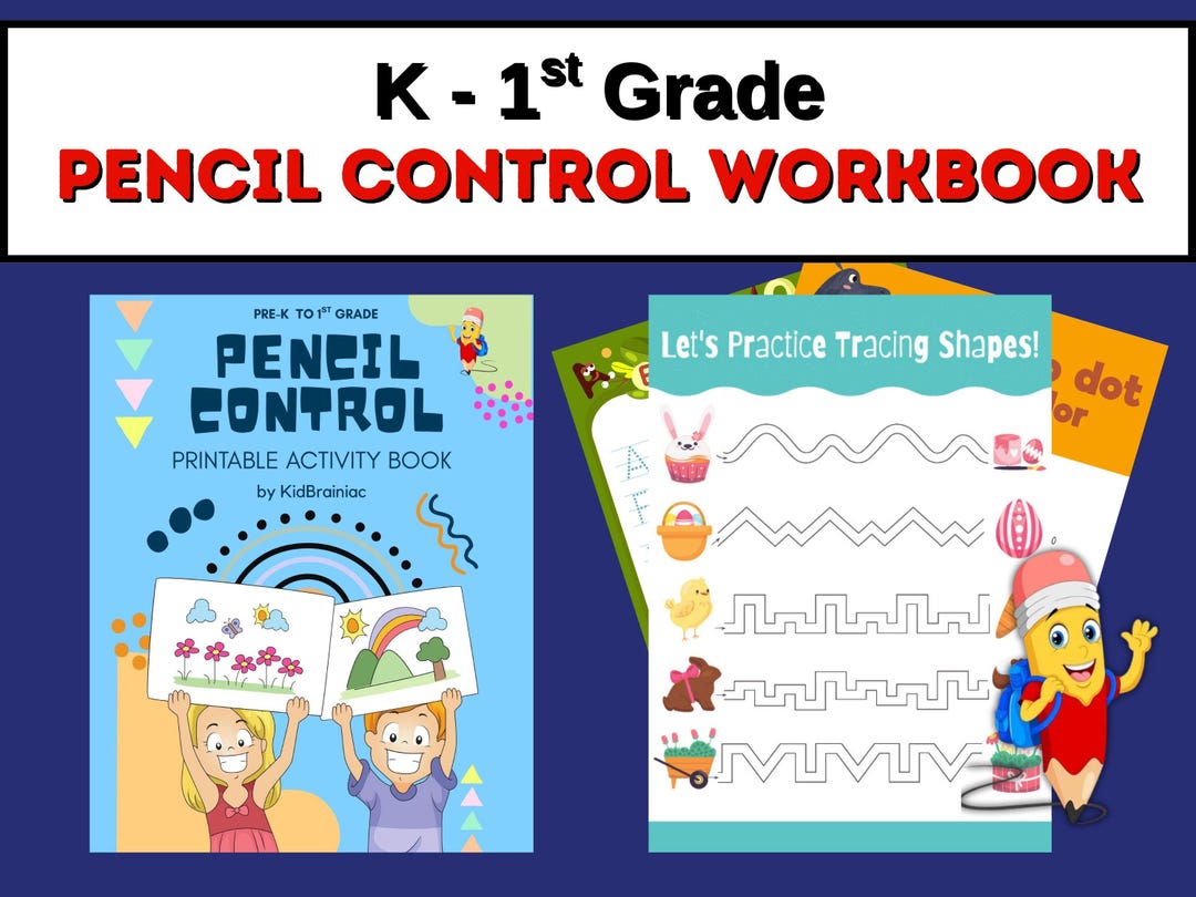 Pencil Control PRINTABLE Handwriting Tracing Numbers Letters Shapes ...