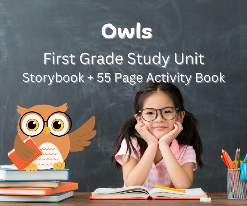 Ozzie the Owl Printable Study Unit Storybook Reading Activity Book ...