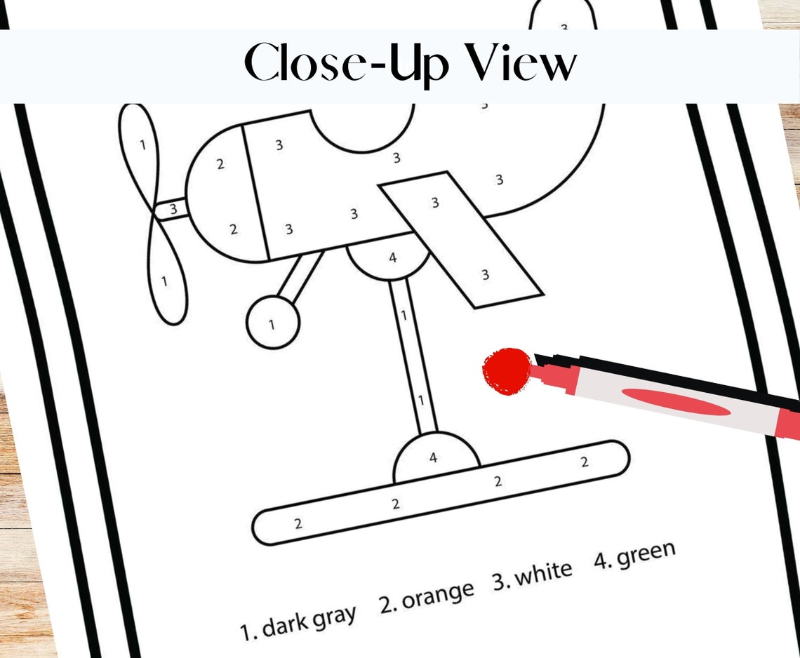 Coloring Book for Kids PRINTABLE Color by Number 100 Pages Coloring ...