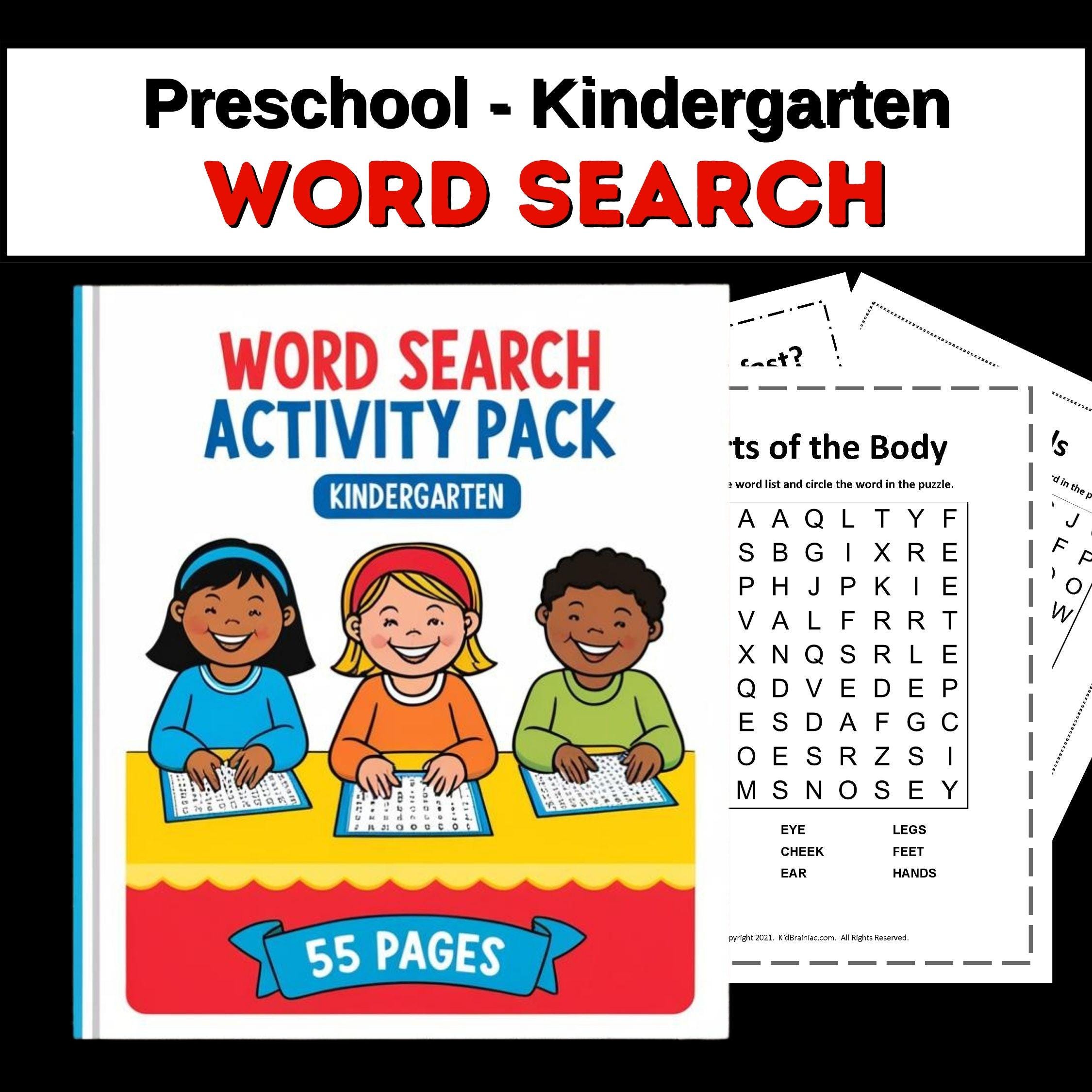 Word Search Printable Word Search Puzzles Phonics Word Recognition ...