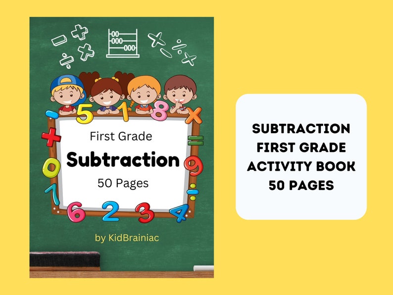 First Grade Subtraction Activity Book Math Subtraction Worksheets ...