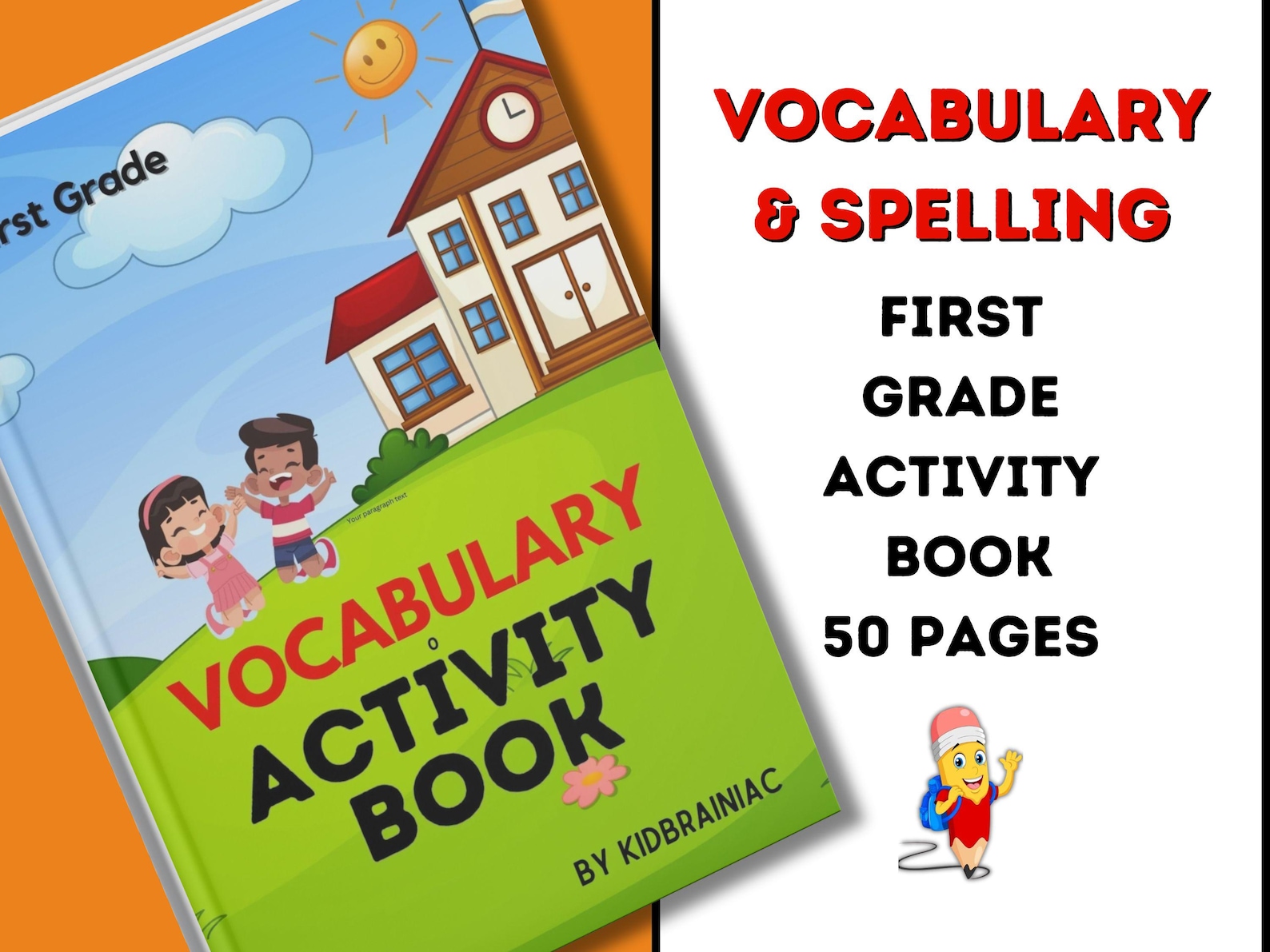First Grade Vocabulary Activity Book Spelling Sight Words Worksheets ...