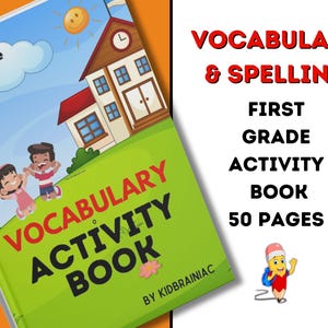 First Grade Vocabulary Activity Book Spelling Sight Words Worksheets ...